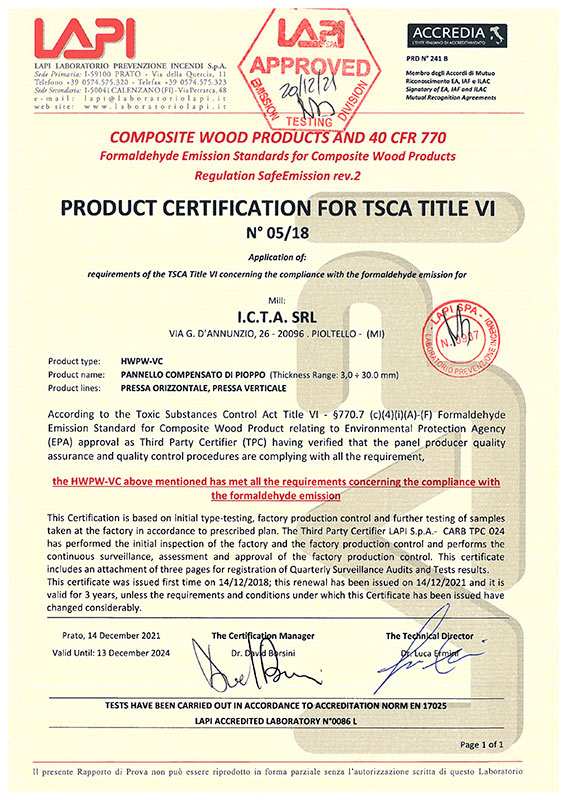 Fornitore legno certificato FSC® - Produzione distribuzione sostenibile